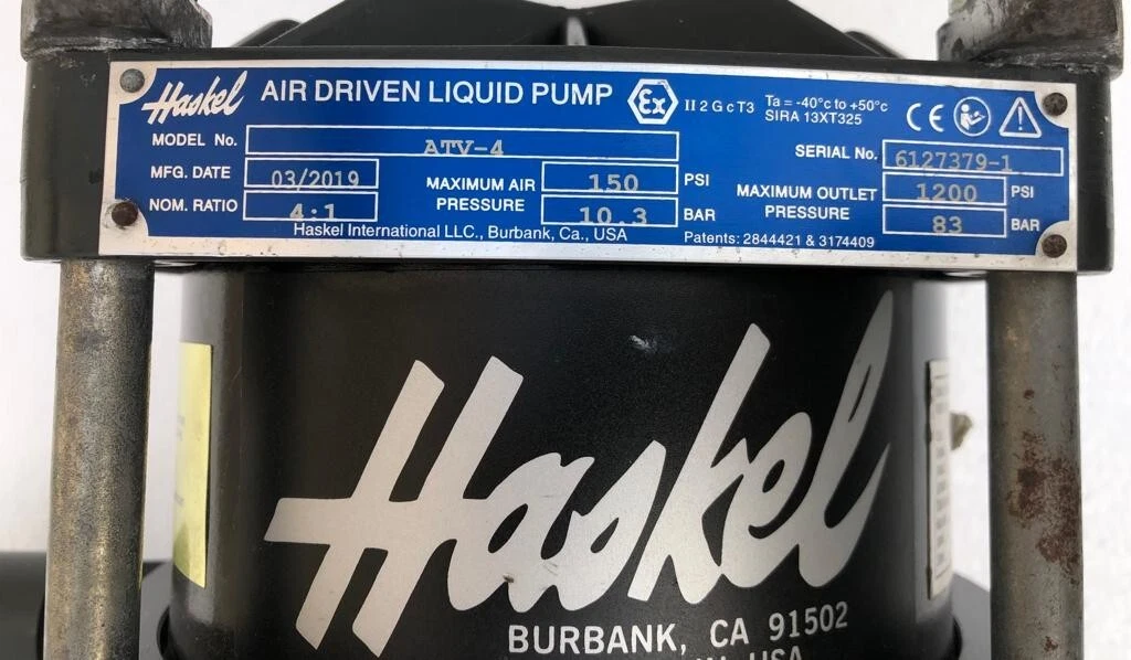 Haskel Air Driven Fluid Pump AW-35, 35:1 Ratio, 150 PSI,, 54% OFF