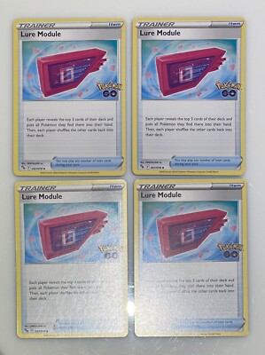 2022 POKEMON GO TCG Lure Module x4 4x Uncommon Playset #067/078 ...