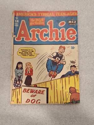 Archie Comics #14 - 1945 Early Archie MLJ Magazine Comics Golden Age ...