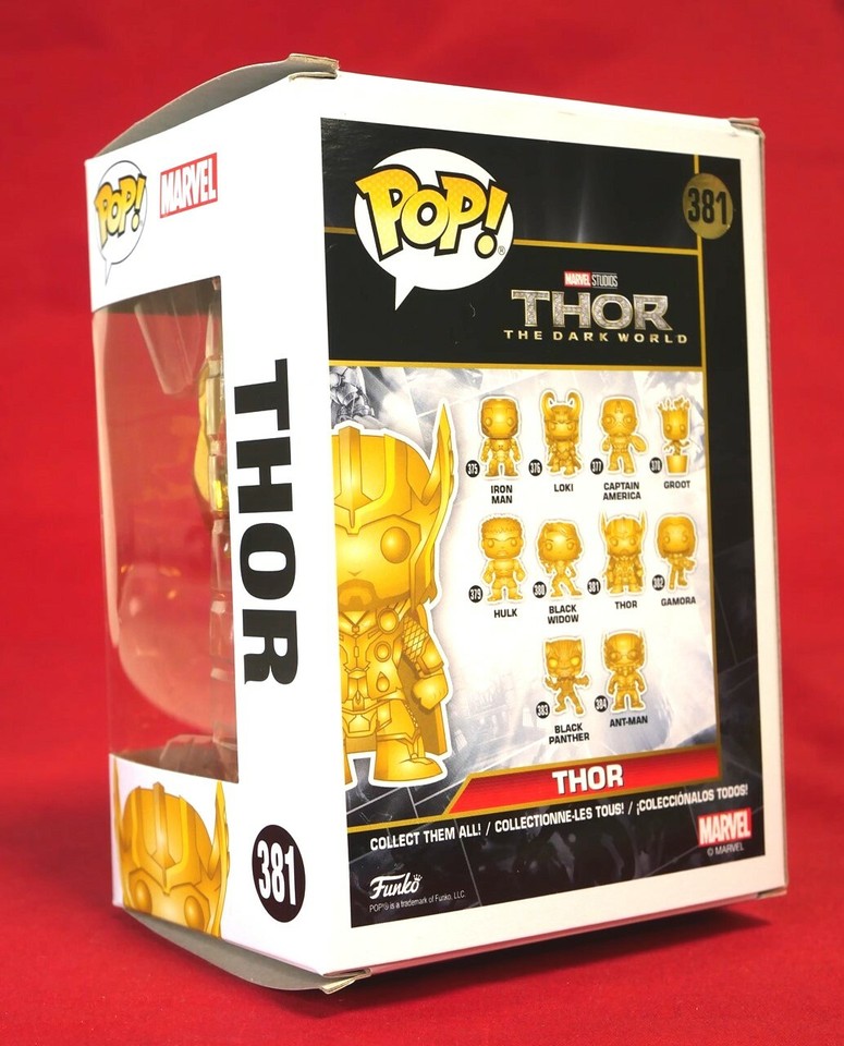 Funko Pop Thor #381 Marvel Studios Gold Chrome Vinyl Bobble-Head MIB | eBay