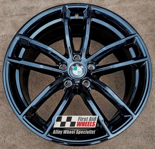 R534BG Swap BMW 5 SERIES G30 4x 18" GENUINE STYLE 662M GLOSS BLACK ...
