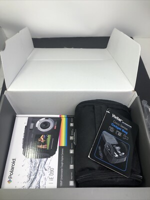 POLAROID CAMERA IE 090 18MP UNDERWATER DIGITAL CAMERA W/ TRIPOD ...