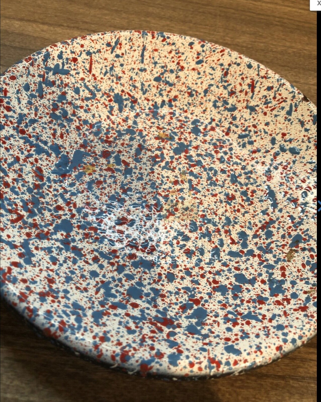 RARE END OF DAY CONFETTI MULT-COLOR Graniteware Enamelware VINTAGE ...