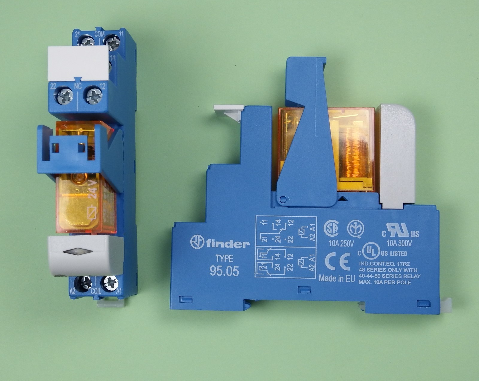 48.61.8.024.0060 - Finder relais de couplage industriel 24V AC 1 ...