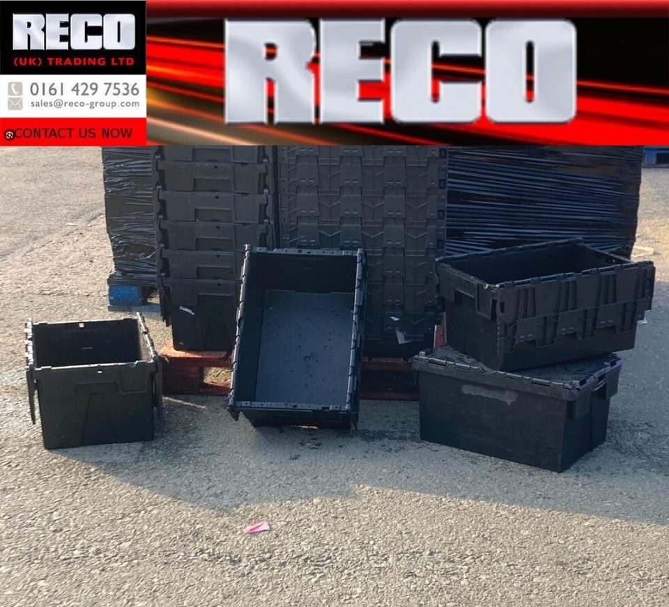 5 X LARGE TOTE BOX ALC / CRATE / STACKING BOX / STORAGE BOX ...