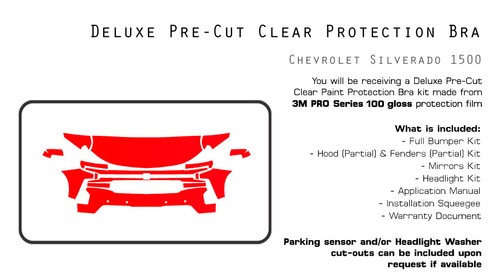 Chevrolet Silverado 1500 19-2021 3M PRO Series 200 Paint Protection ...