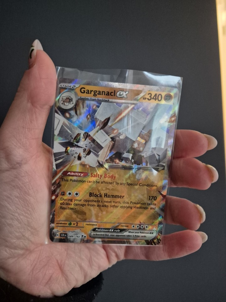 Pokémon TCG Garganacl EX 089/142 Holo Stella Crown Card | eBay UK