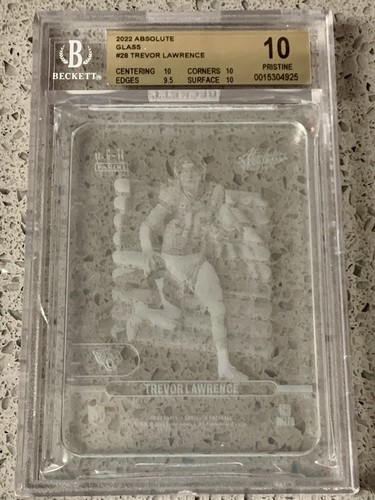 2022 Panini Absolute TREVOR LAWRENCE SSP CASE HIT GLASS CARD BGS 10 ...