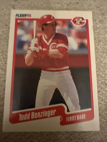 1990 Fleer Baseball Card Todd Benzinger Cincinnati Reds #413 | eBay
