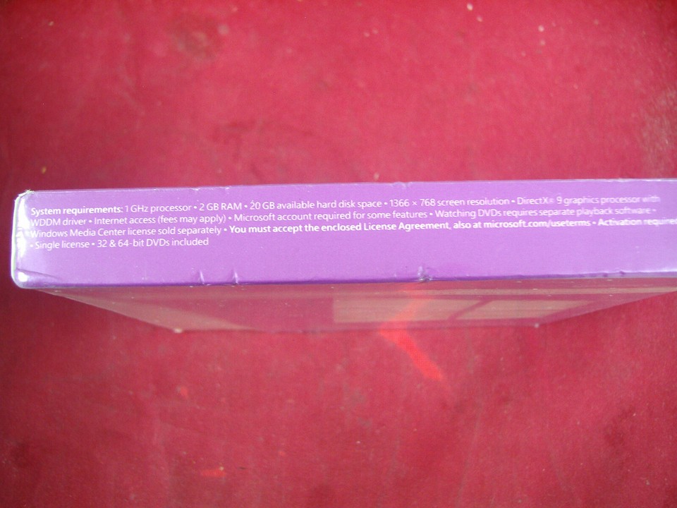 Microsoft Windows 8.1 Full English Version 32 & 64 Bit DVDS =NEW SEALED ...