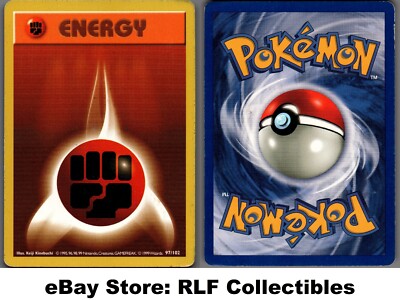1999 Pokemon, Base Set Shadowless, #97/102 Fighting Energy, Common | eBay