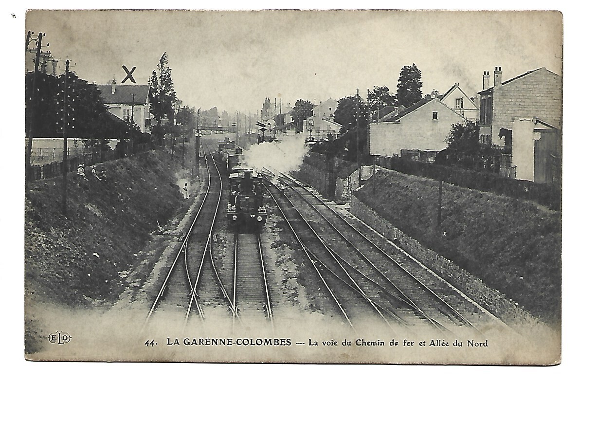 92 La Garenne Colombes The Railway Track and North Alley Train | eBay