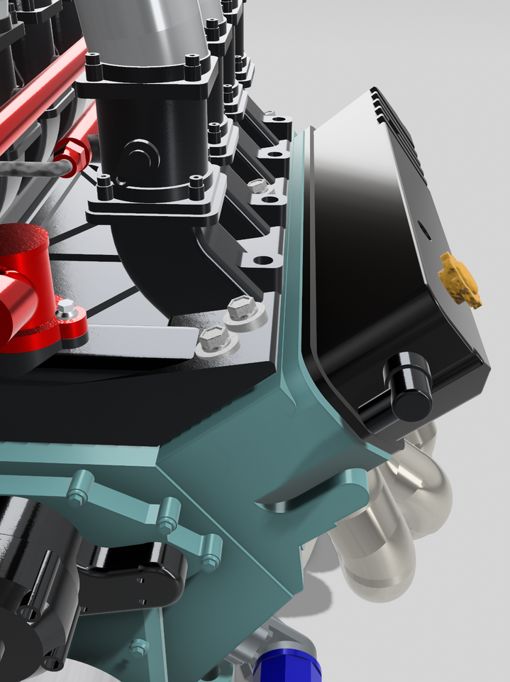 Holden 304 ITB Injected Engine w/ 3 Stack Styles - 1/24 - 3D Printed ...