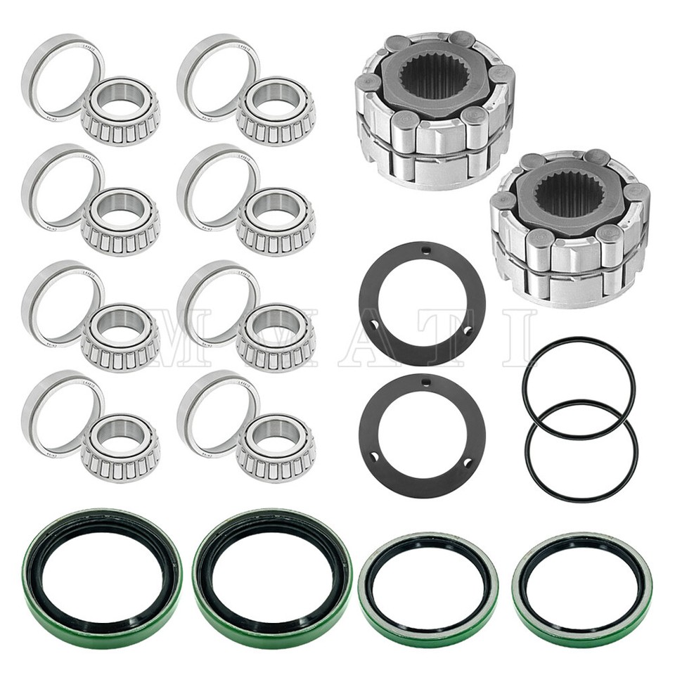 2 Front Wheel Hub Clutch & Bearings Seals Kit for Polaris Scrambler 400 ...