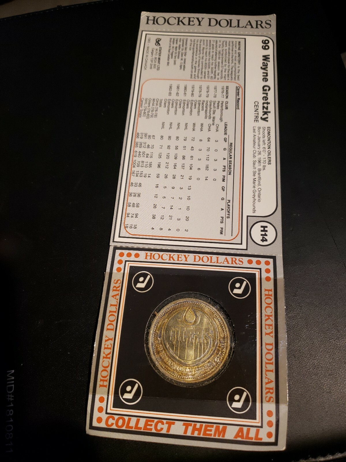 1983 Wayne Gretzky Edmonton Oilers Hockey Dollars Coin Rare NHL | eBay