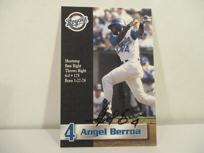 Angel Berroa autographed 4 x 6 baseball KC Royals stadium card | eBay