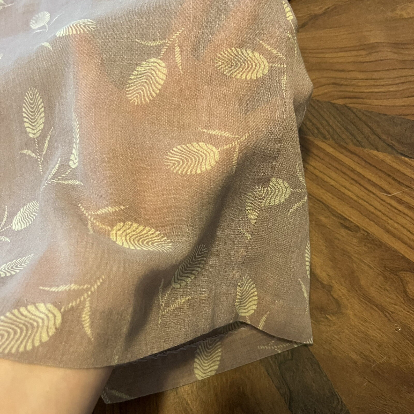 Vintage Alice Stuart Sheer Plant Leaves Geometric Blo… - Gem