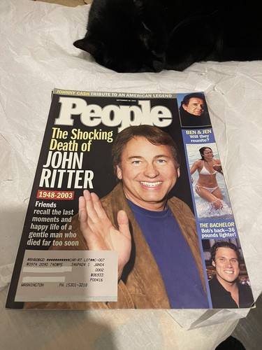 People Magazine John Ritter September 29, 2003 Johnny Cash, Lopez ...