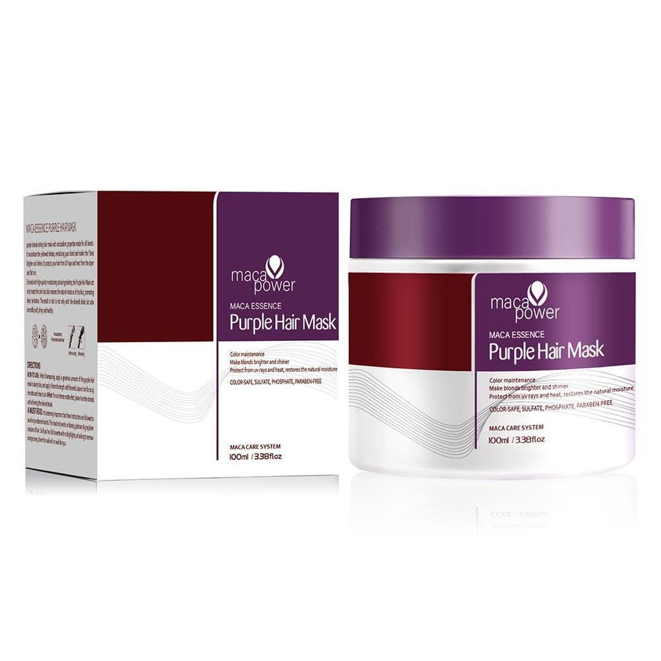 Karseell Purple Hair Mask 100ml Maca Essence Deep Nourish Brighten Hair ...