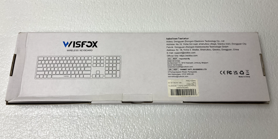 WisFox 2.4GHz Wireless Keyboard Lag-Free Ultra Slim Keyboard for ...