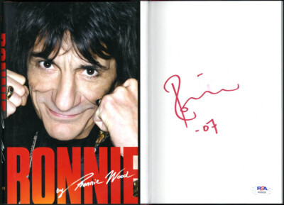Ronnie Wood SIGNED Ronnie HC Book 1st Ed PSA/DNA AUTOGRAPHED The ...