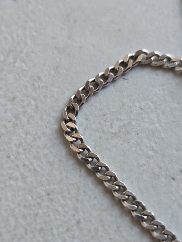Sterling Silver Curb Style Chain 925 Italy BSI 4.5gr. 24" Long Needs ...