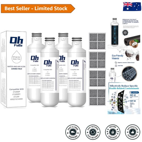 NSF Certified Water & Air Filter Replacement for LG LT1000P/LT120F ...