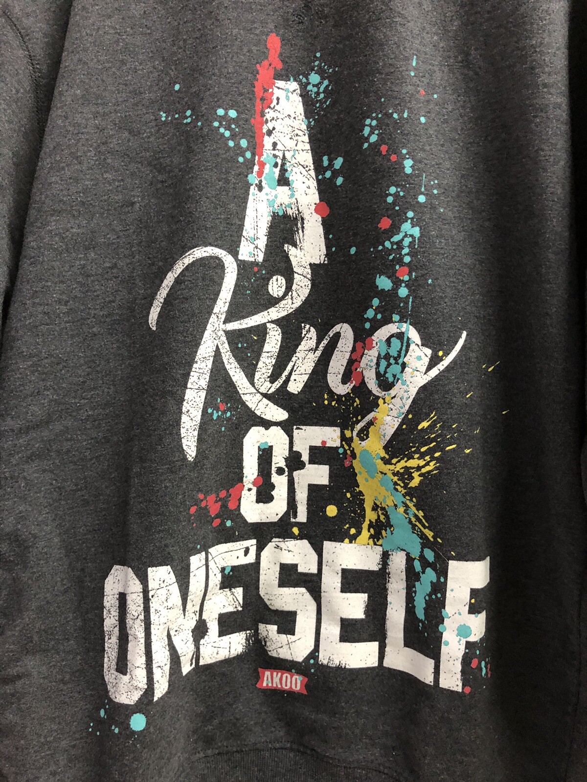 Akoo Gray Crew Sweatshirt 3XL A KING OF ONESELF Fox | eBay