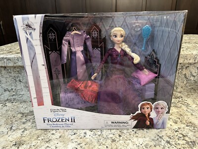 Sealed Disney Store Elsa Classic Doll Bedroom Play Set Frozen 2 - NIB ...