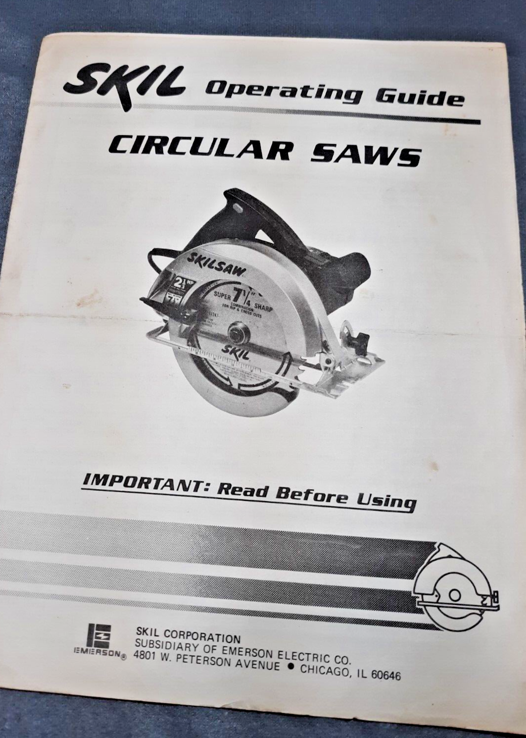 Owner Manuals for a Skil Circular Saws Operating Guide | eBay