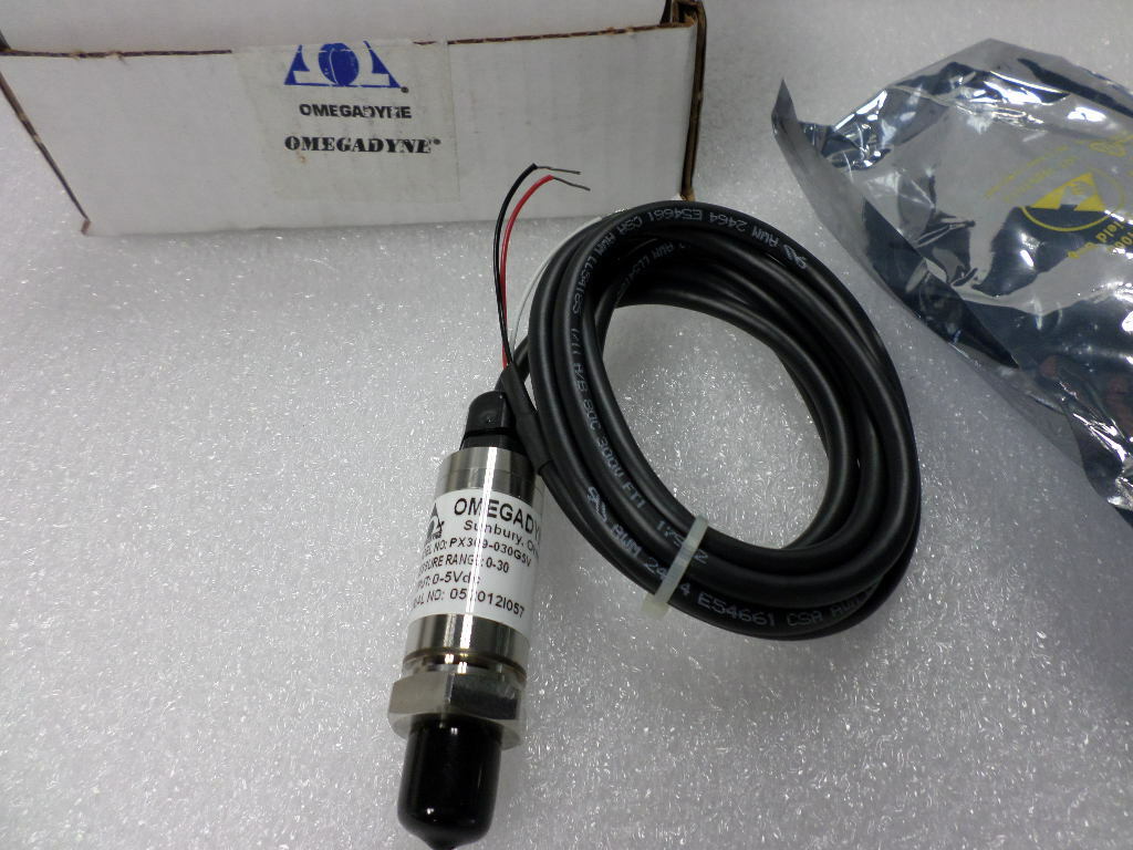 OMEGA PX309-030G5V - Pressure Sensor, 30 psi, Analogue, Gauge, 30 VDC ...