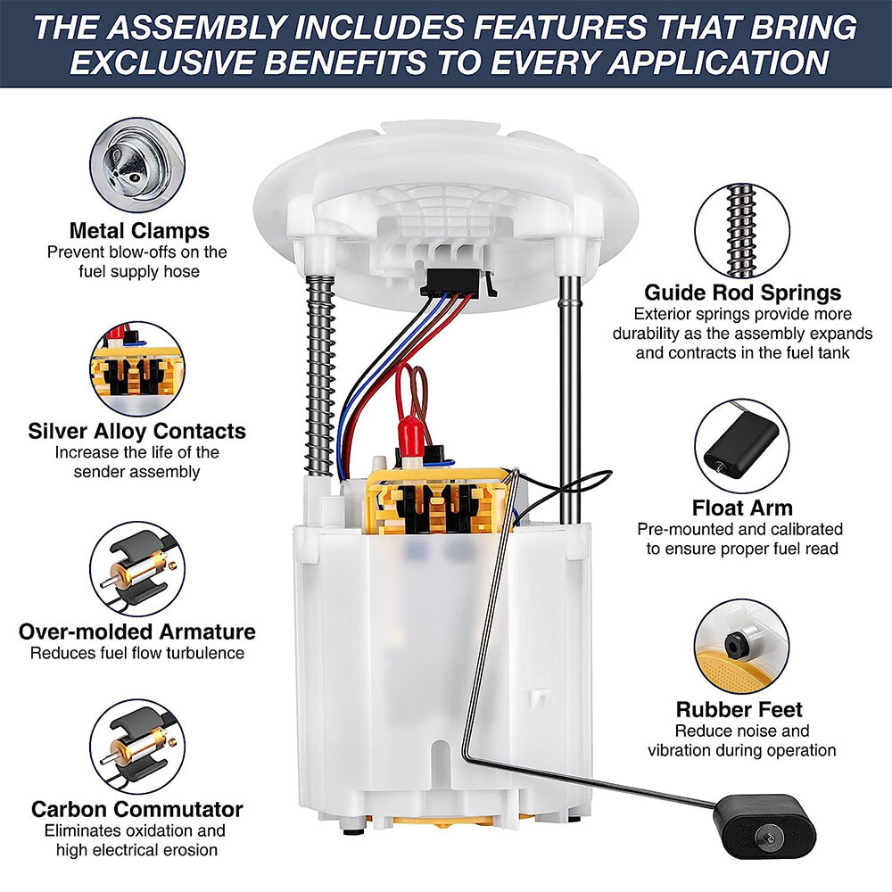 Fuel Pump Assembly E7241M For Dodge Charger Magnum Chrysler 300 2.7L 3 ...