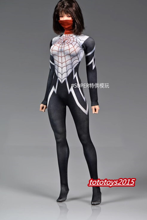 1:6 Spider Girl Elastic Tight Bodysuit Clothes For 12" Female PH TBL ...