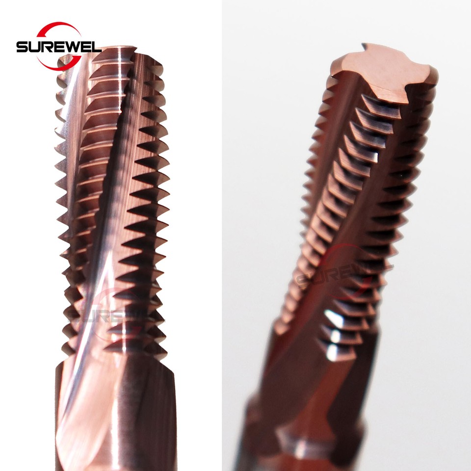 Carbide UNC Thread End Mill Milling Cutter Full tooth CNC Boring Cutter ...