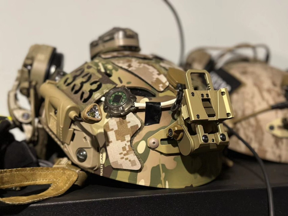 Tactical Helmet DIY Magic Sticker 500d Ejection Hook SF Helmet Fleece ...