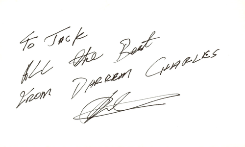 Darren Charles Signed Auto 3x5 Index Card IFBB Mr Olympia | eBay