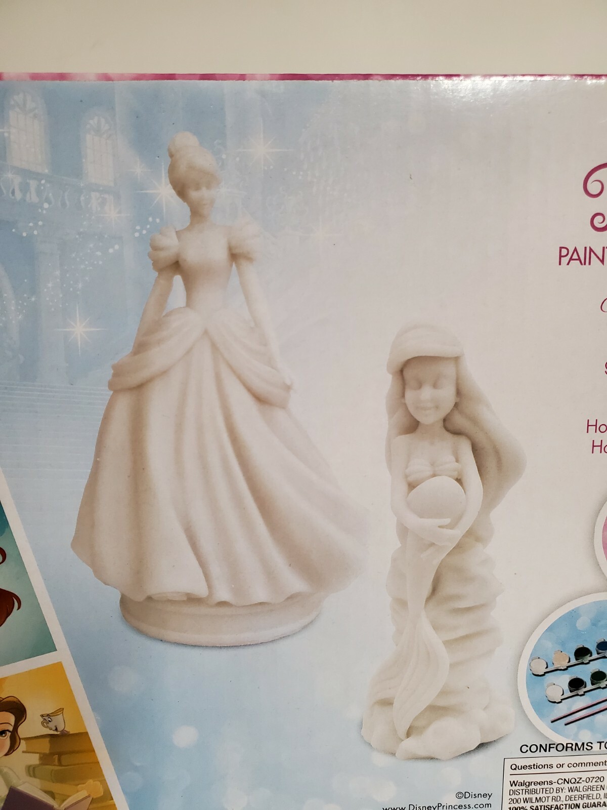 Hasbro Disney Princess Paint Your Own Statue HARD TO FIND ARIEL AND ...