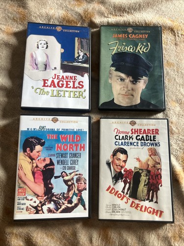 WB Archive Collection DVD Lot The Letter Frisco Kid Idiots Delight Wild ...