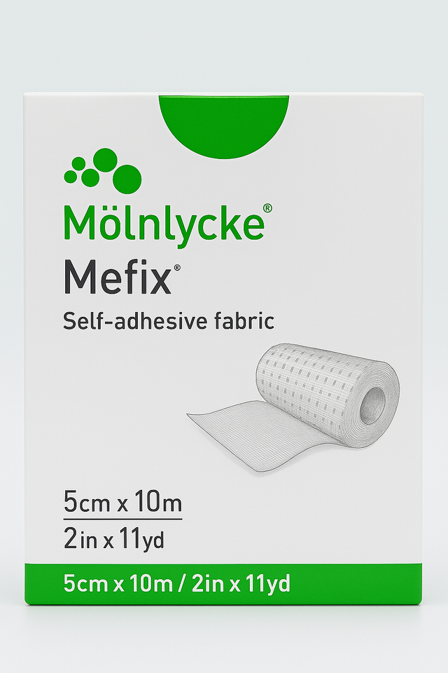 Mefix 5cm x 10m Self-Adhesive Dressing Fixation Tape - Gentle & Water ...