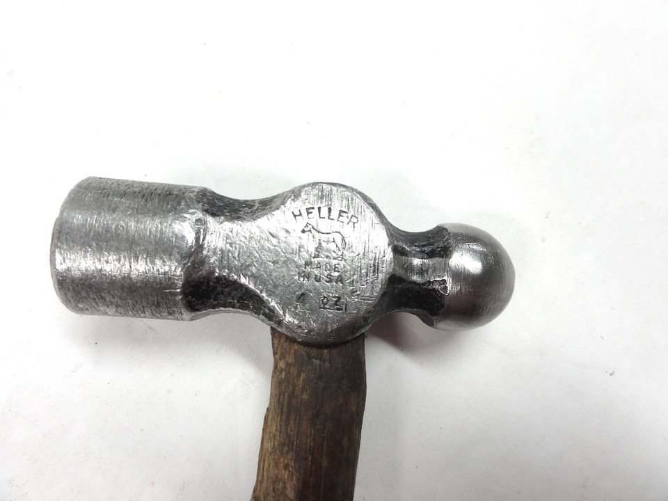 VINTAGE HELLER USA 4oz SMALL BALL PEEN HAMMER ORIGINAL "SHORTY'S ...