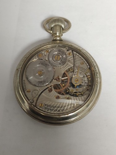 Illinois Watch Co. Grade 806 21J Salesman Pocket Watch Movement 1923 ...