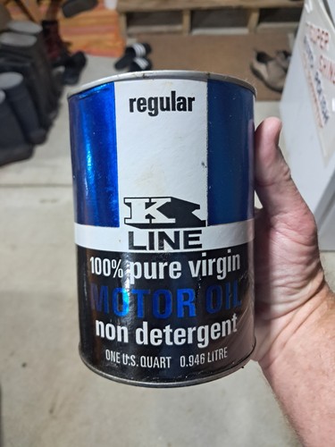 Vintage K Line Motor Oil Quart Oil Can. New York Can. | eBay
