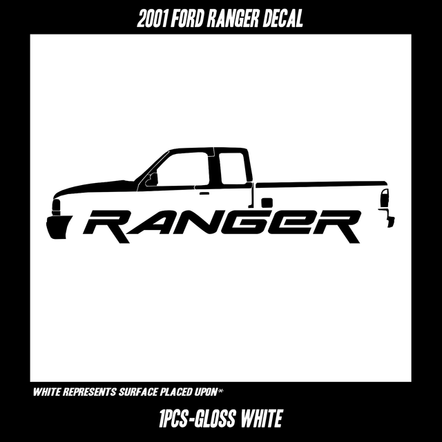 2001 Ford Ranger work Die Cut Decal Vinyl Sticker for Truck Window 10 ...