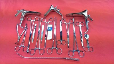 47 Pcs Gynecological Exam Instruments With graves speculum forceps Kit ...