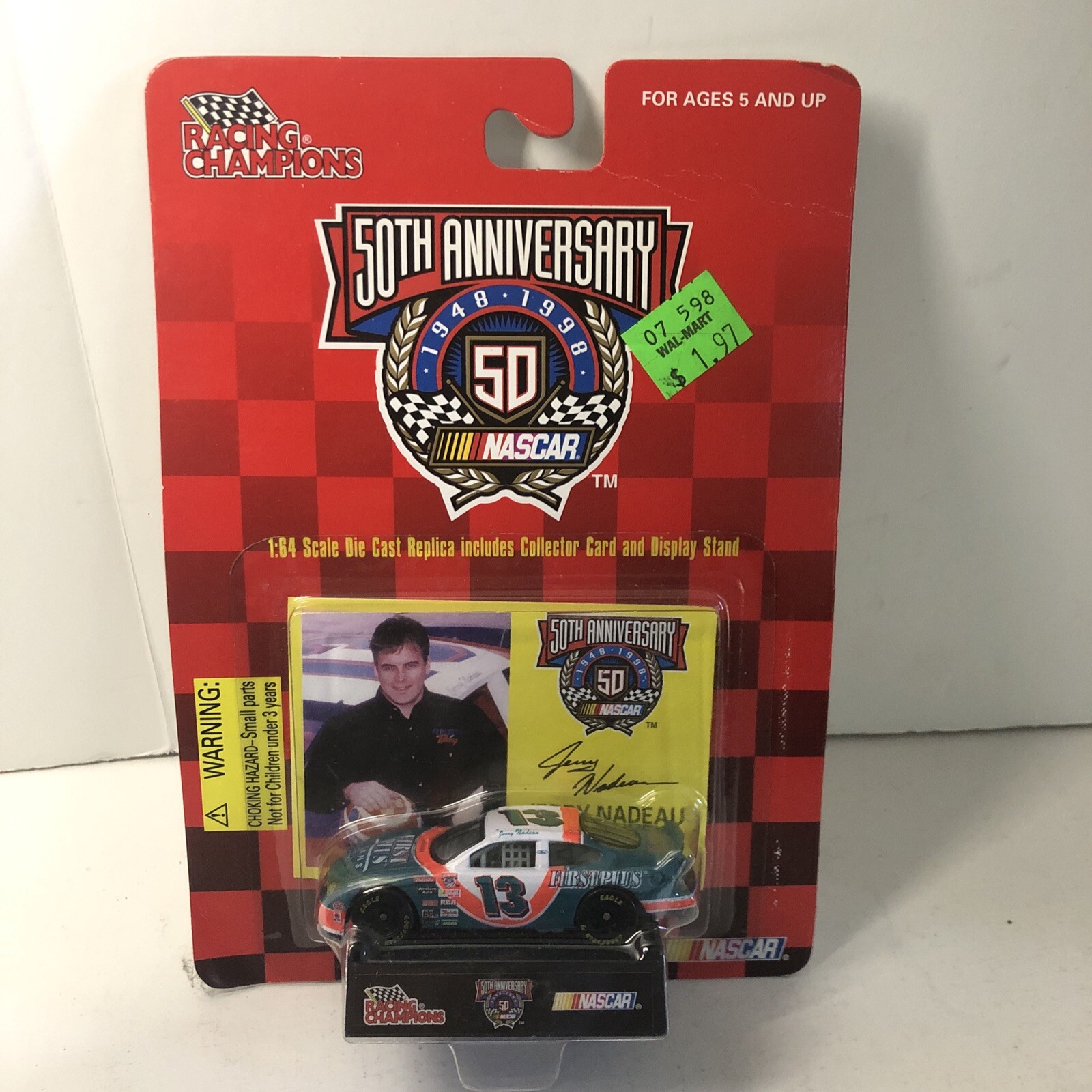 1998 NASCAR 50th Anniversary Racing Champions 1:64 #13 Jerry Nadeau ...