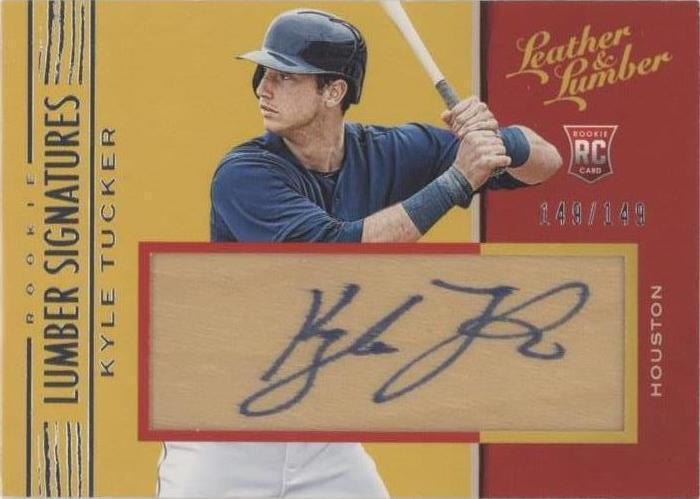 2019 Panini Leather & Lumber - Kyle Tucker #103 Rookie Signatures ...