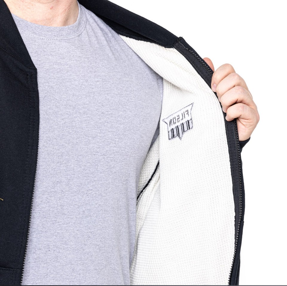 Filson Lined Knit Collar Zip-Up Jacket | Made in USA | Embroidery | Ltd ...