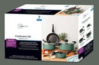Mainstays 7 Piece Nonstick Aluminum Pots and Pans Cookware Set, New ...
