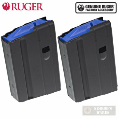 TWO Ruger AMERICA RANCH / PREDATOR 6.5 Grendel 10-Round MAGAZINES 90721 ...
