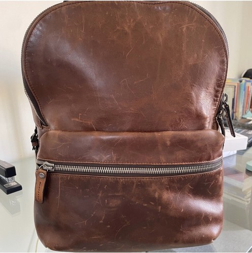 Shinola Fulton Navigator Men's Leather Backpack - Med Brown for sale ...